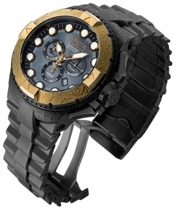 New Invicta 17867 Excursion Swiss Chronograph 50mm Gold Bezel Pearl ...